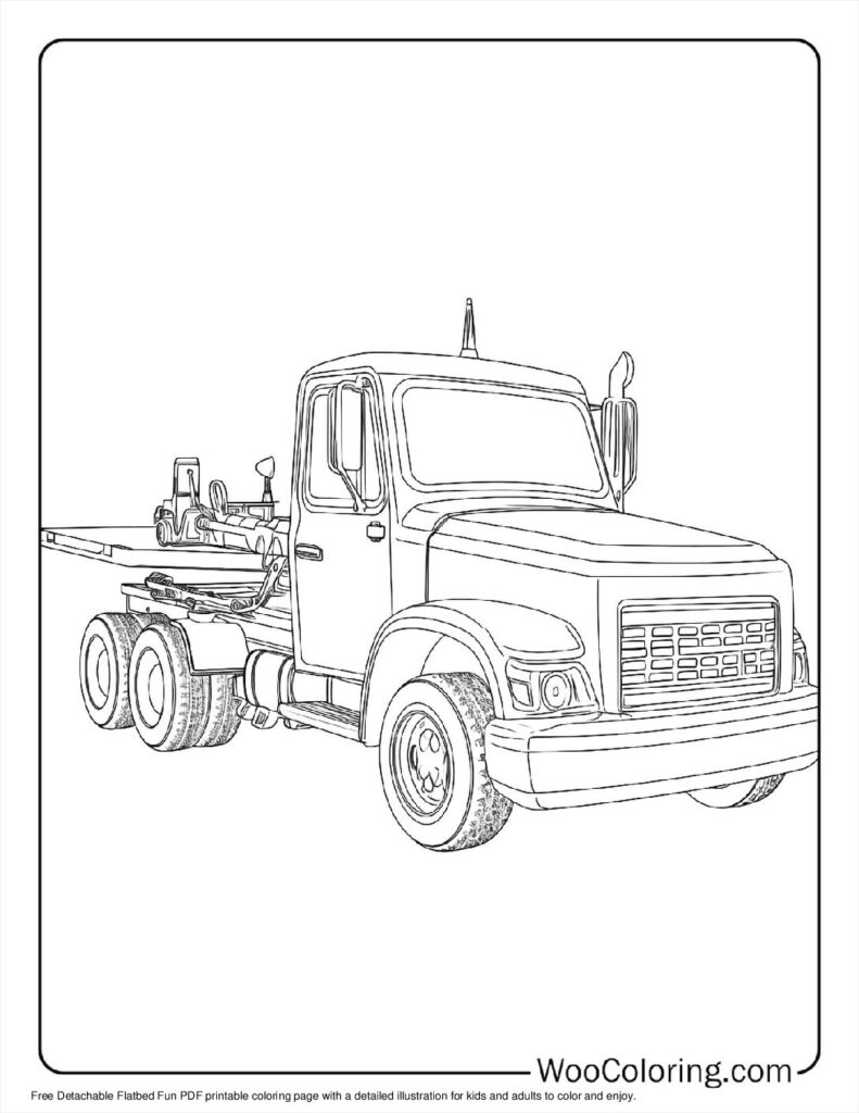 100+ Tow Truck coloring pages (Free PDF To Print) | Woo Coloring