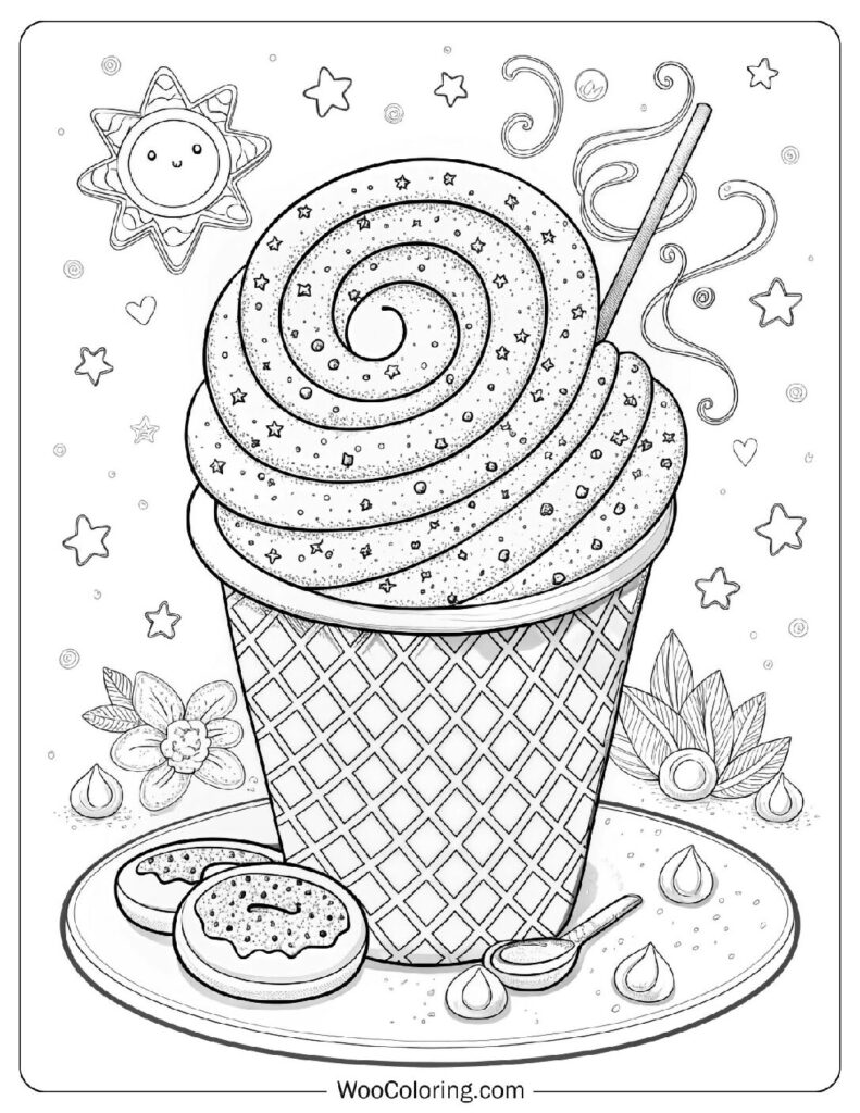 36 Cake Coloring Pages (Free PDF To Print) | Woo Coloring