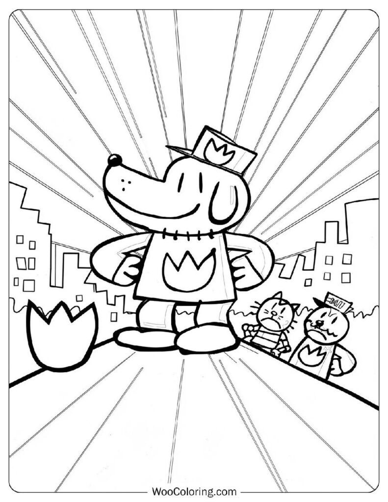 20+ Dog Man Coloring Pages (Free Printable PDFs)