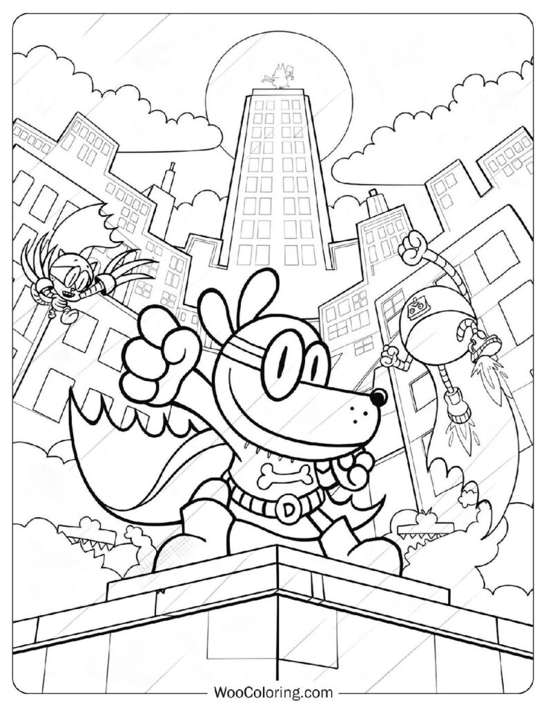 20+ Dog Man Coloring Pages (Free Printable PDFs)