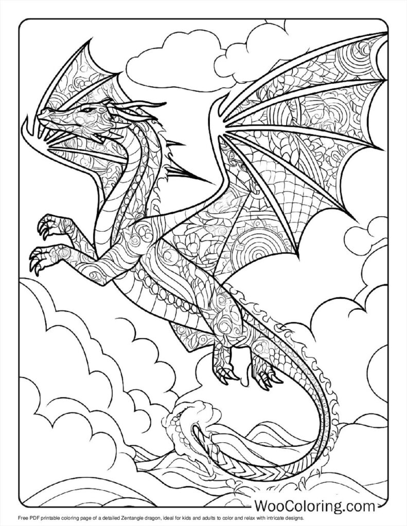 100+ Zentangle coloring pages (Free PDF To Print) | Woo Coloring