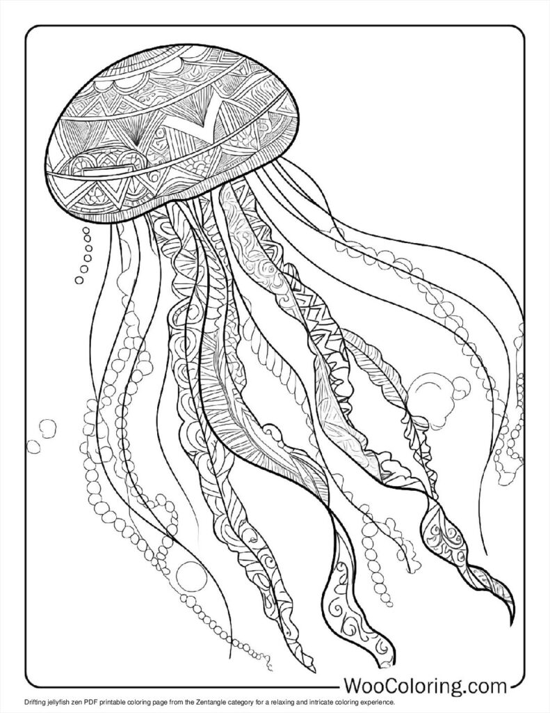 100+ Zentangle coloring pages (Free PDF To Print) | Woo Coloring