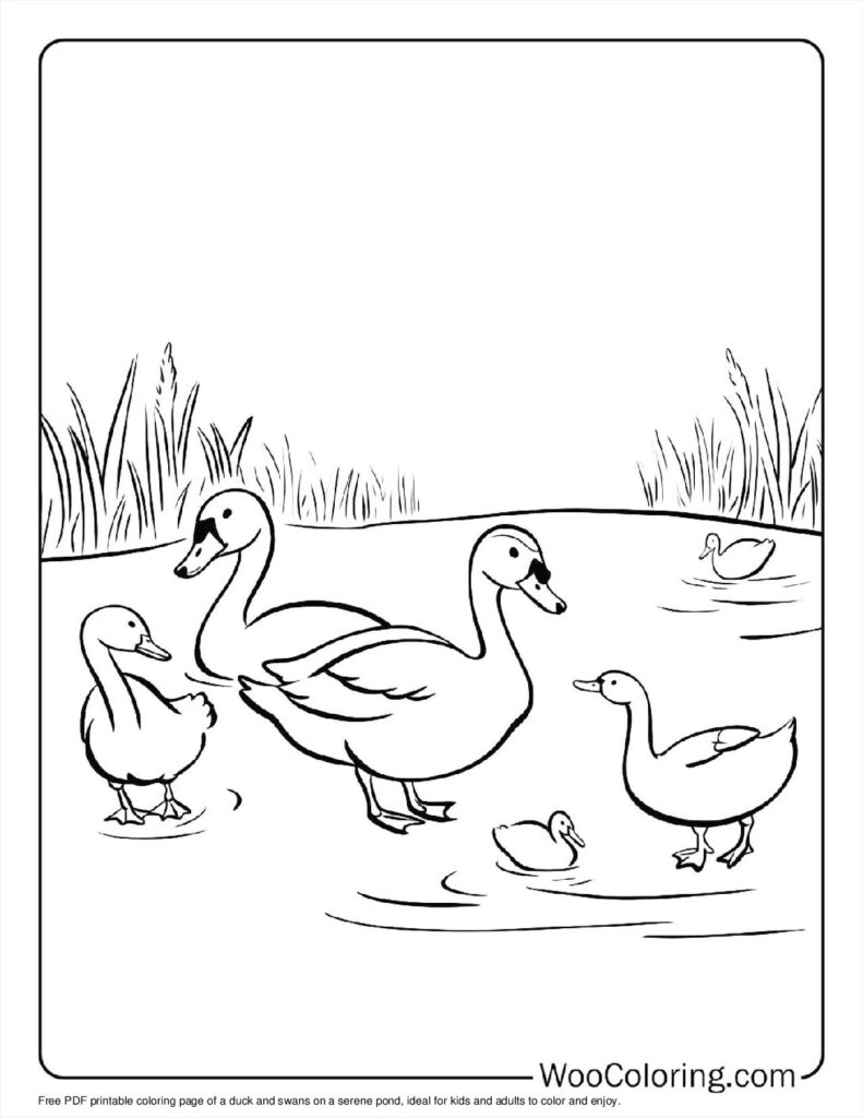 100+ Duck coloring pages (Free PDF To Print) | Woo Coloring