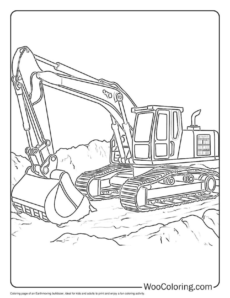 100+ Bulldozer coloring pages (Free PDF To Print) | Woo Coloring