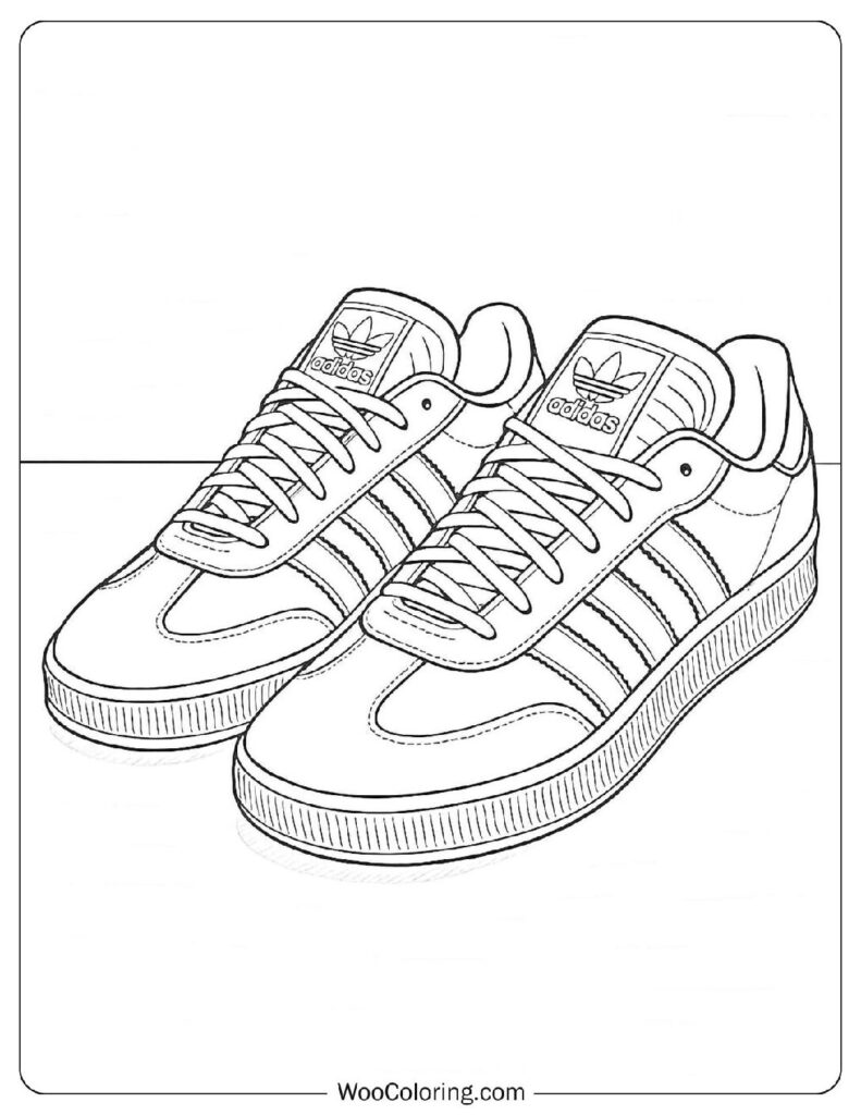 36 Shoe Coloring Pages (Free PDF To Print) | Woo Coloring