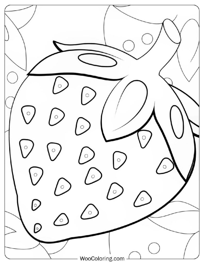 26 Strawberry Coloring Pages (Free PDF To Print) | Woo Coloring