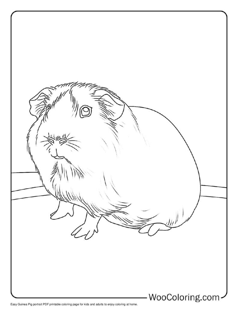 100+ Guinea Pig coloring pages (Free PDF To Print) | Woo Coloring