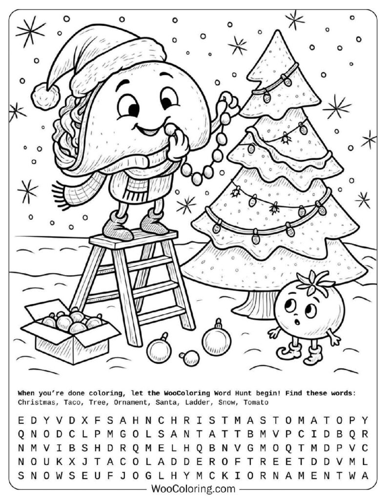 30 Taco Coloring Pages (Free PDF To Print) | Woo Coloring