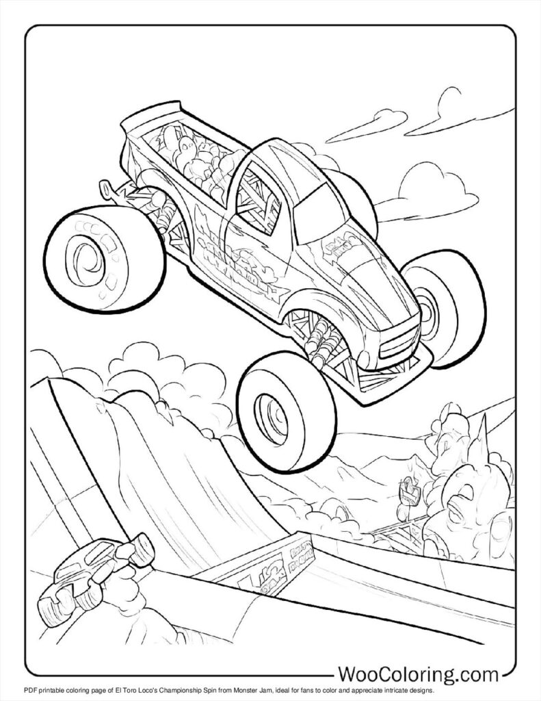 100+ Monster Jam coloring pages (Free PDF To Print) | Woo Coloring