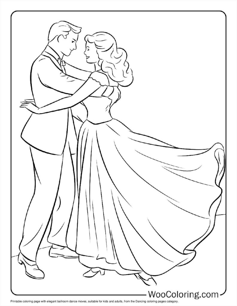 100+ Dancing coloring pages (Free PDF To Print) | Woo Coloring