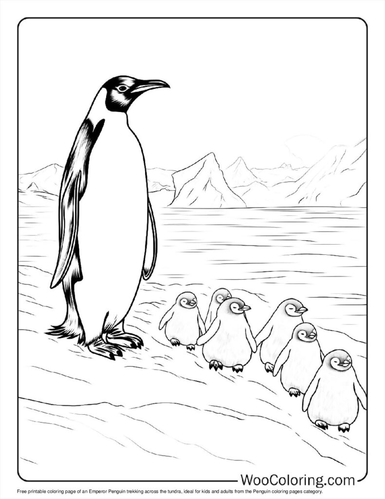 100+ Penguin coloring pages (Free PDF To Print) | Woo Coloring