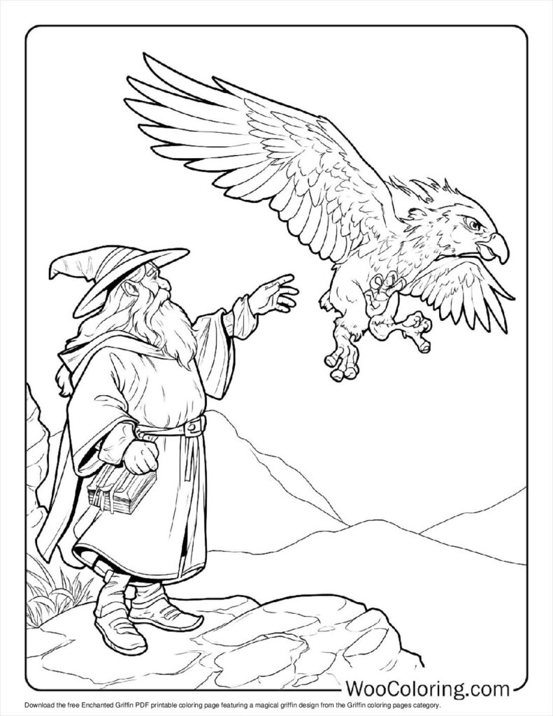 100+ Griffin coloring pages (Free PDF To Print) | Woo Coloring