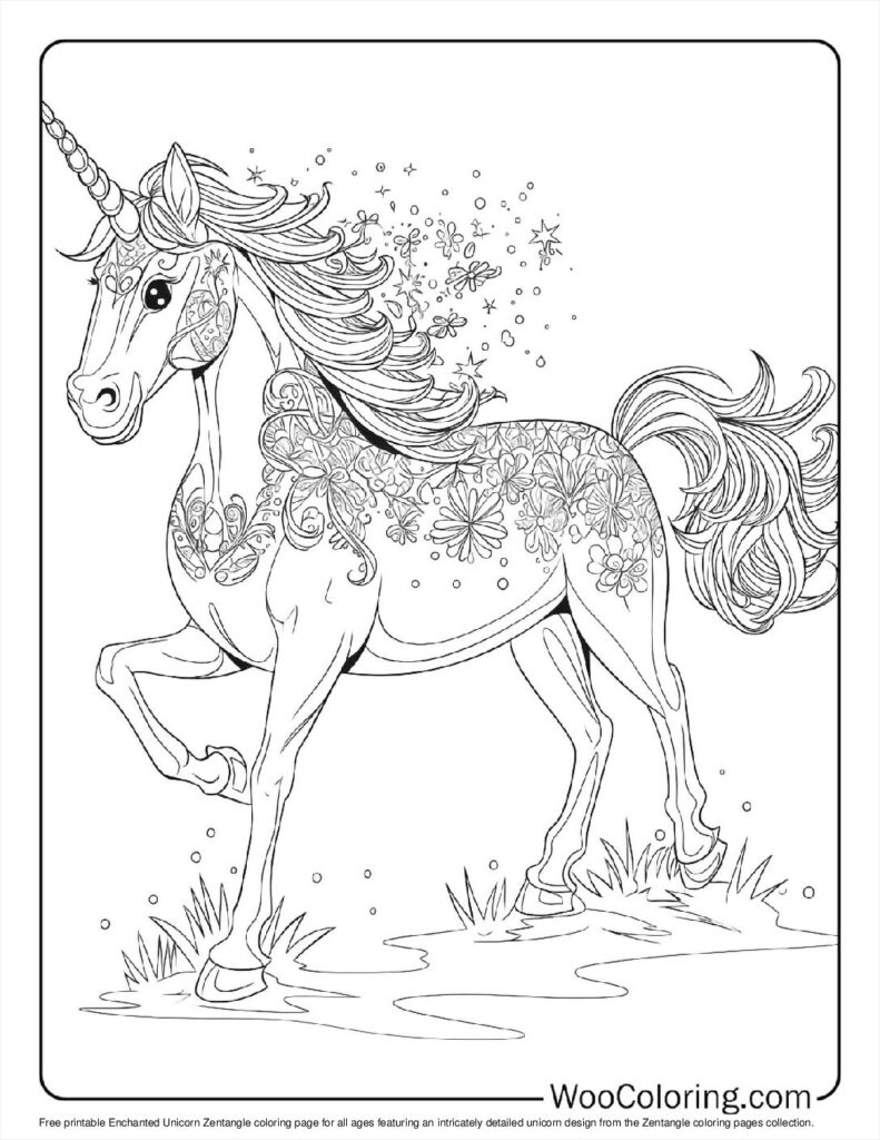 100+ Zentangle coloring pages (Free PDF To Print) | Woo Coloring