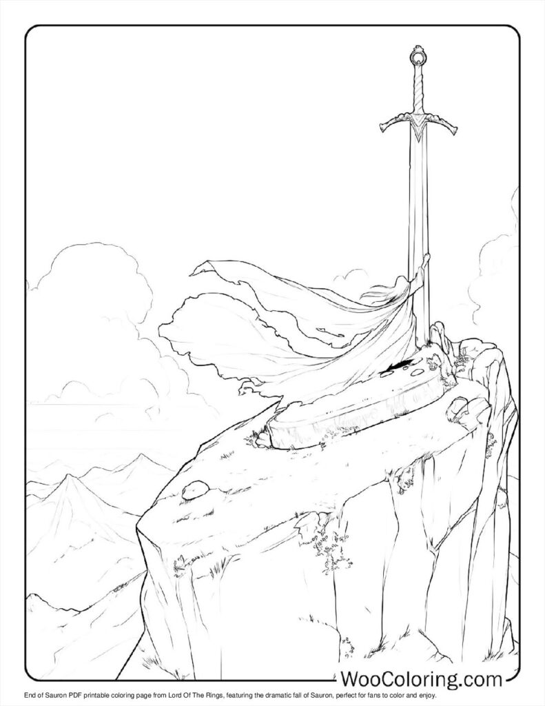 100+ Lord Of The Rings coloring pages (Free PDF To Print) | Woo Coloring