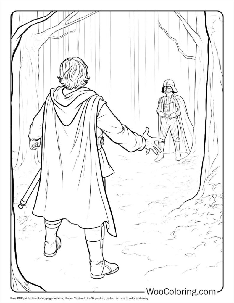 100+ Luke Skywalker coloring pages (Free PDF To Print) | Woo Coloring
