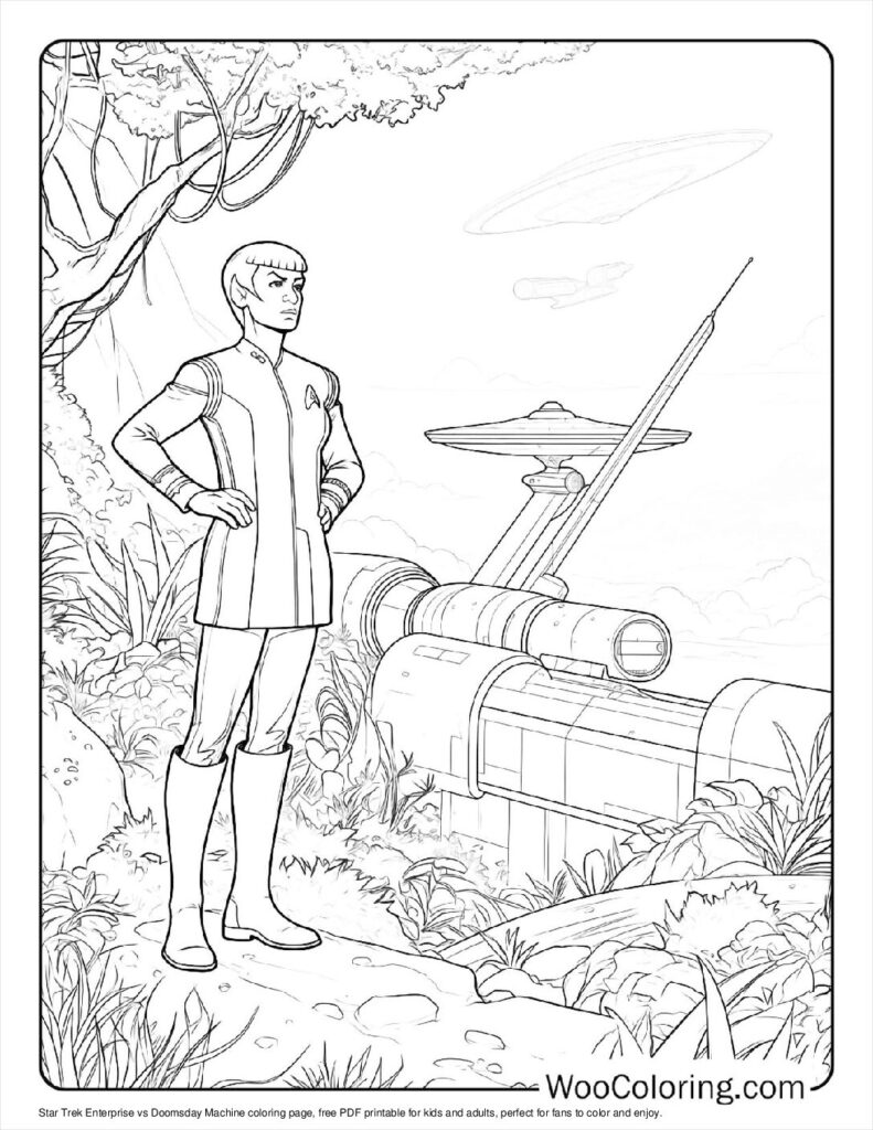 100+ Star Trek coloring pages (Free PDF To Print) | Woo Coloring