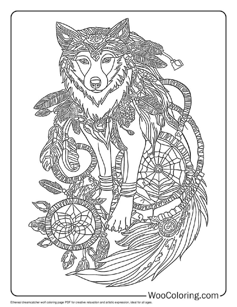 100+ Wolf coloring pages (Free PDF To Print) | Woo Coloring