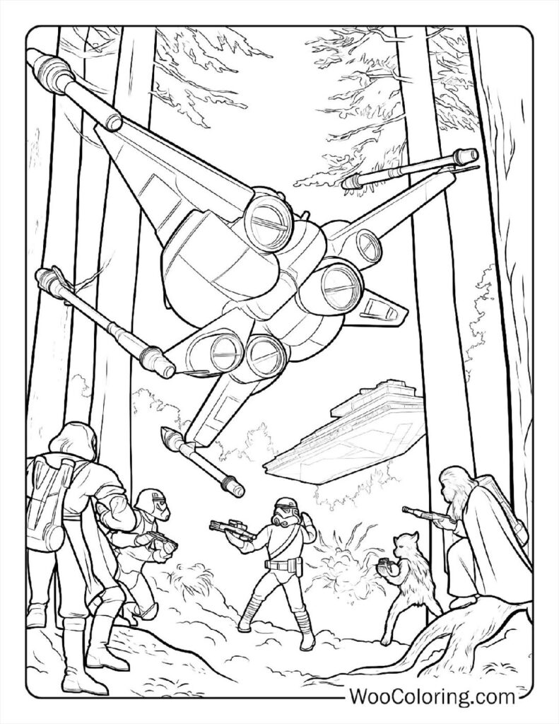 100+ Star Wars coloring pages (Free PDF To Print) | Woo Coloring