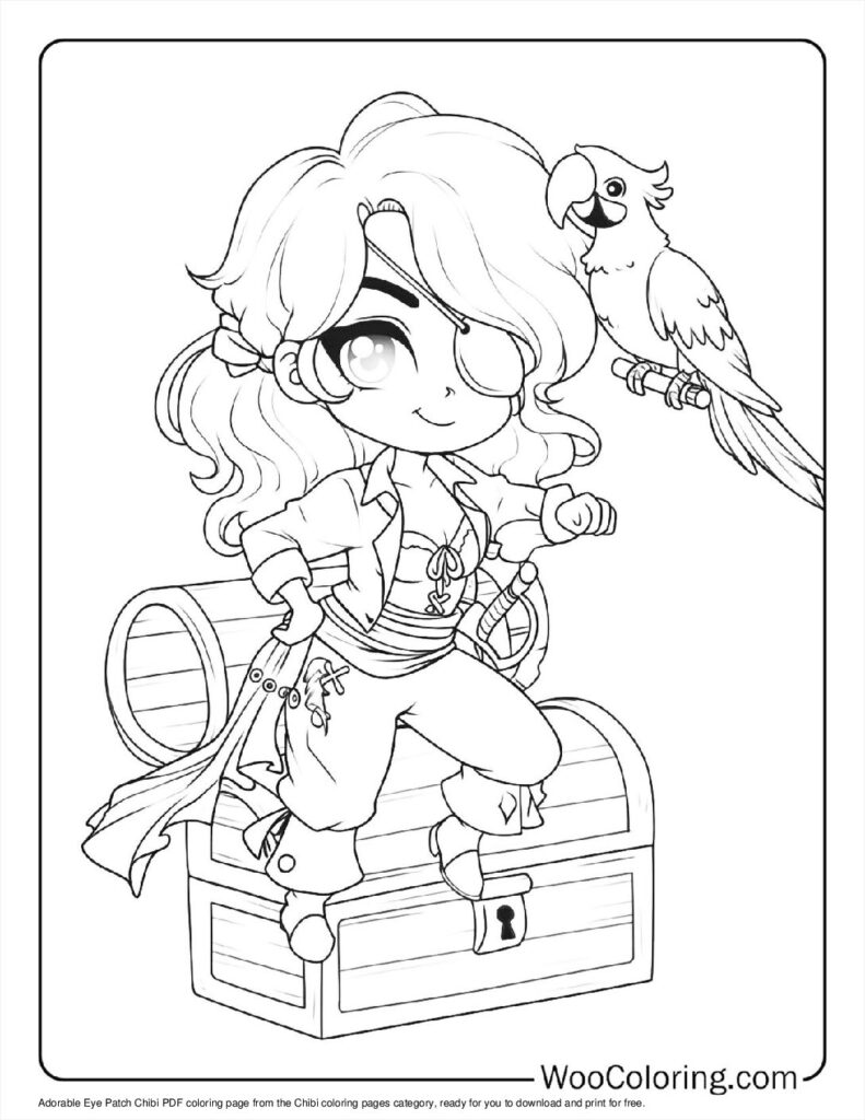 100+ Chibi coloring pages (Free PDF To Print) | Woo Coloring