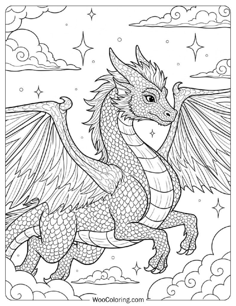 58 Dragon Coloring Pages (Free PDF To Print) | Woo Coloring