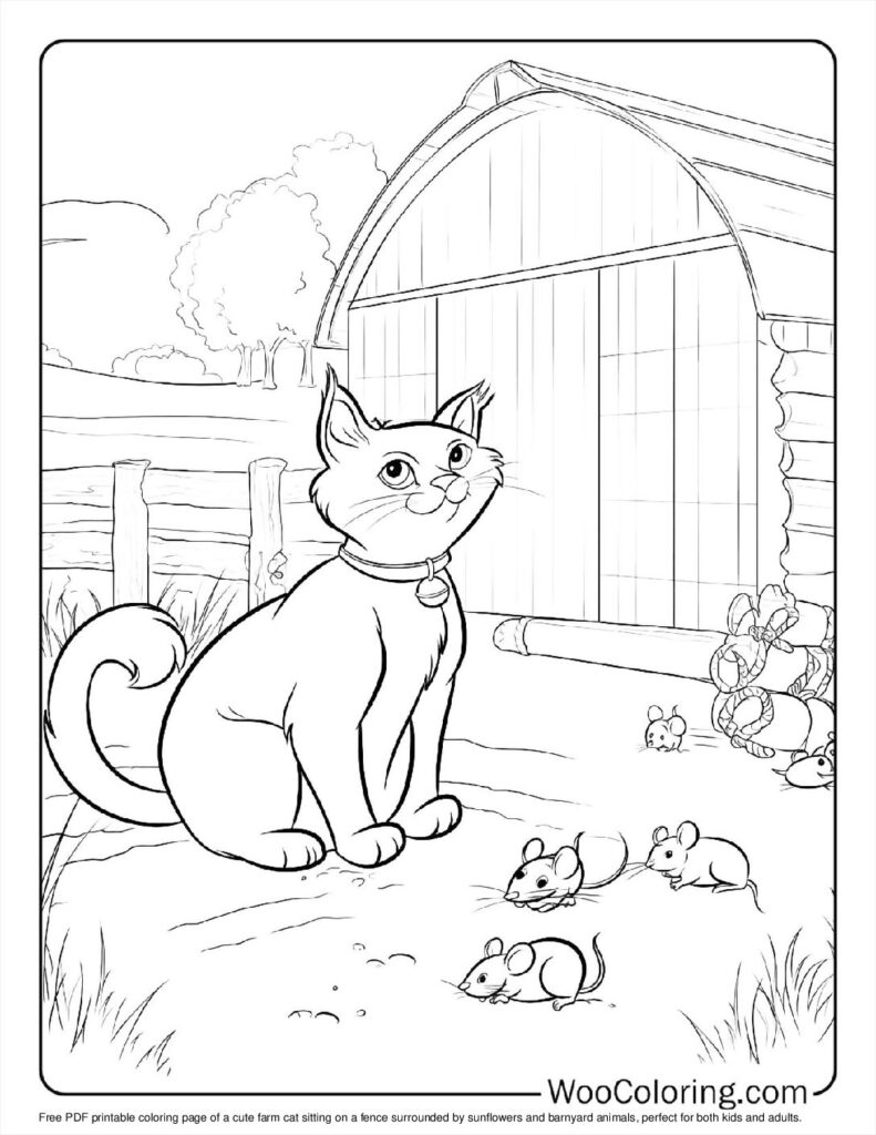 100+ Farm Animal coloring pages (Free PDF To Print) | Woo Coloring