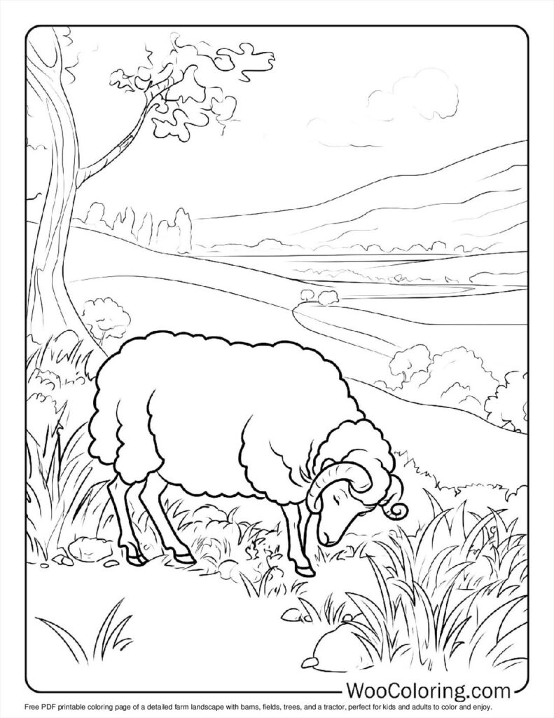 100+ Farm Animal coloring pages (Free PDF To Print) | Woo Coloring