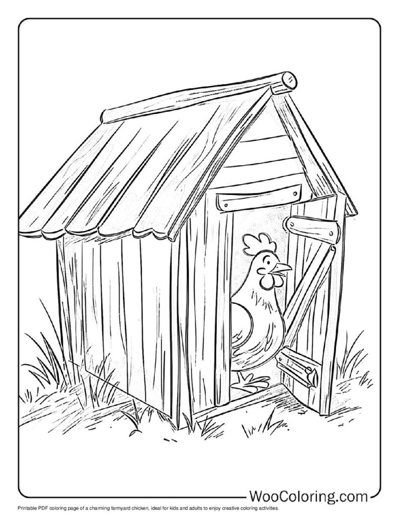 100+ Chicken coloring pages (Free PDF To Print) | Woo Coloring