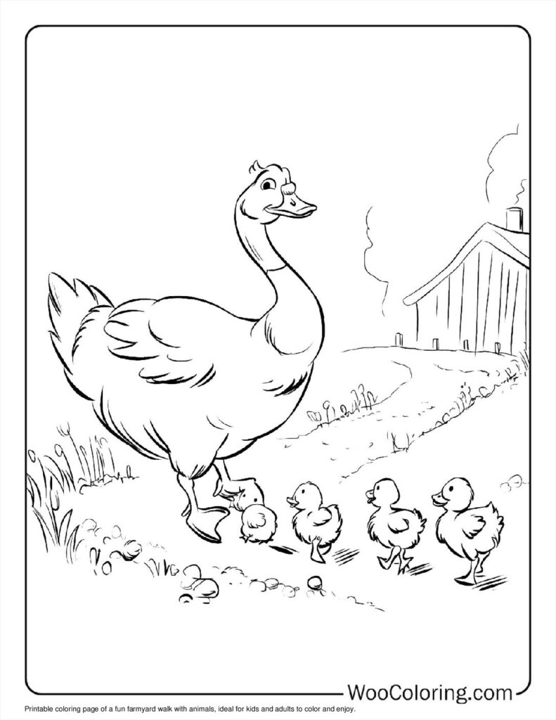 100+ Farm Animal coloring pages (Free PDF To Print) | Woo Coloring