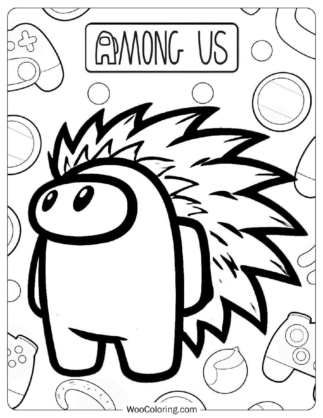 52 Among Us Coloring Pages (Free PDF To Print) | Woo Coloring