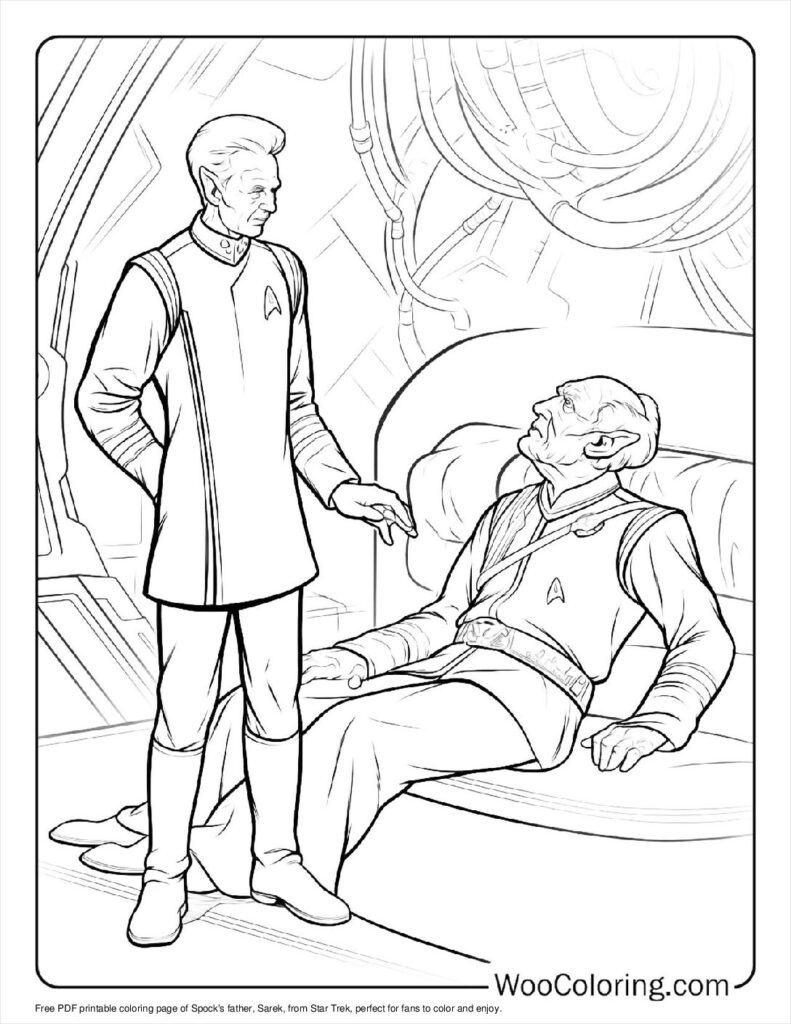 100+ Star Trek coloring pages (Free PDF To Print) | Woo Coloring