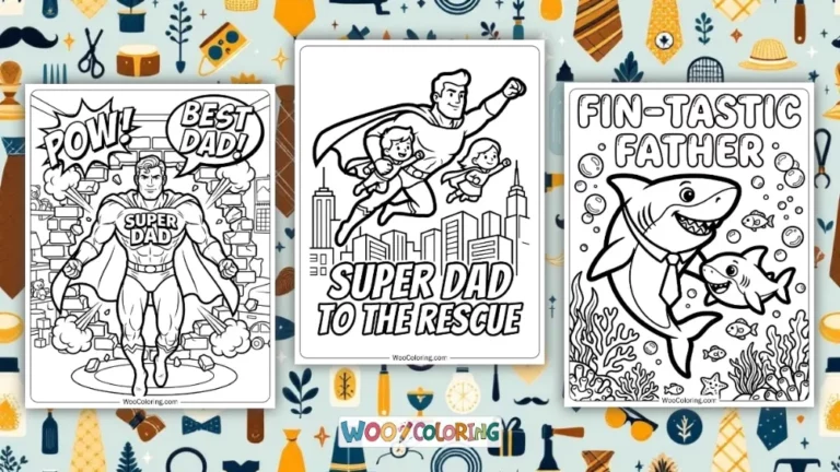 52 Father’s Day Coloring Pages (Free PDF To Print) | Woo Coloring