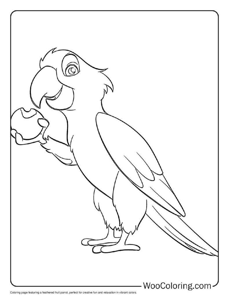 100+ Parrot coloring pages (Free PDF To Print) | Woo Coloring