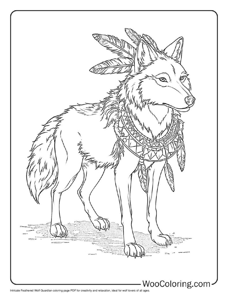100+ Wolf coloring pages (Free PDF To Print) | Woo Coloring
