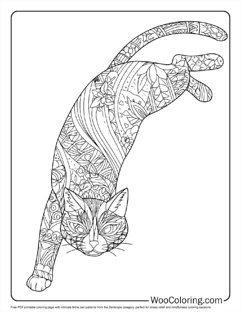 100+ Zentangle coloring pages (Free PDF To Print) | Woo Coloring