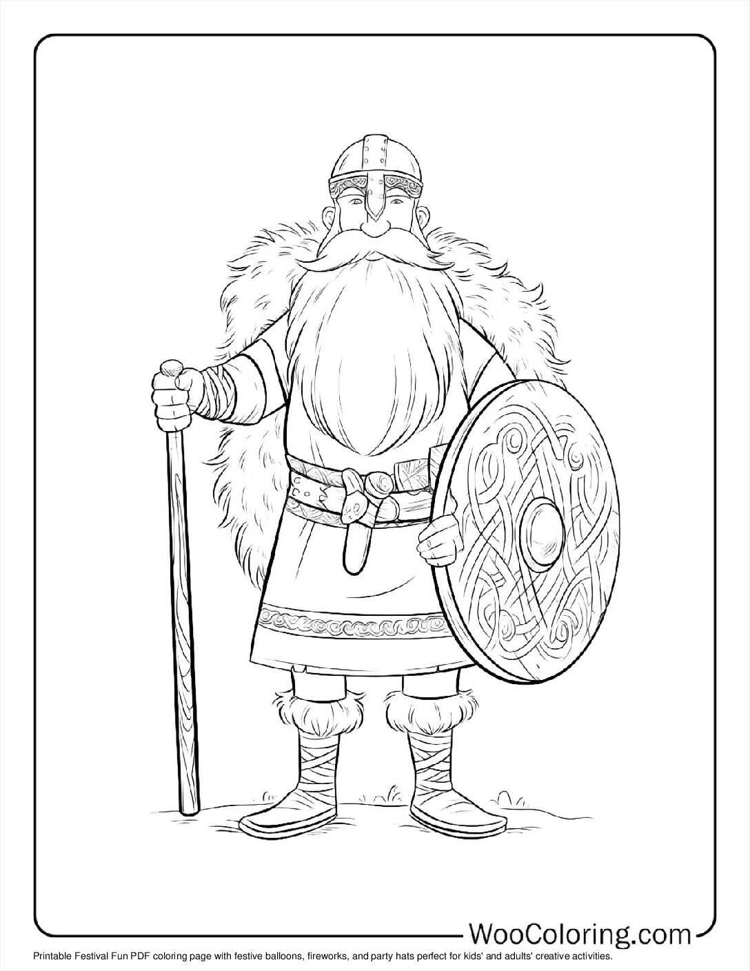 100+ Viking coloring pages (Free PDF To Print) | Woo Coloring