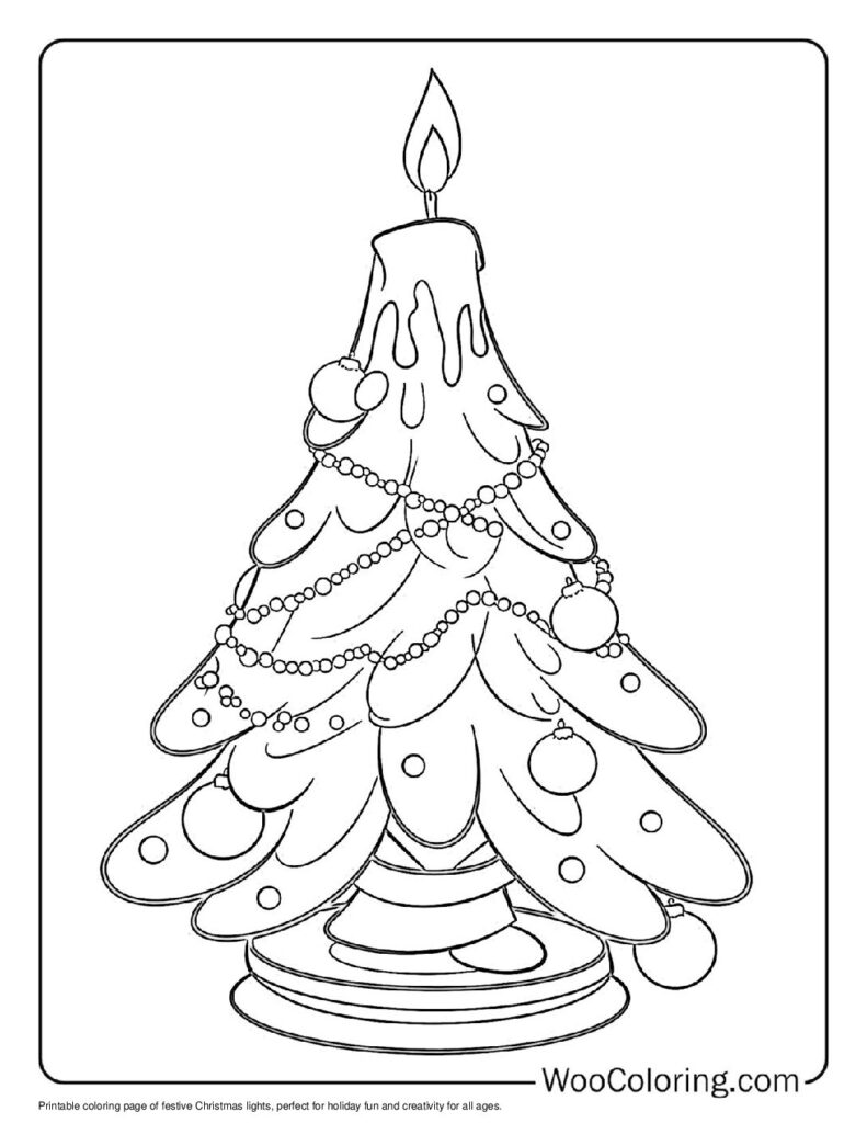 100+ Christmas Ornament coloring pages (Free PDF To Print) | Woo Coloring