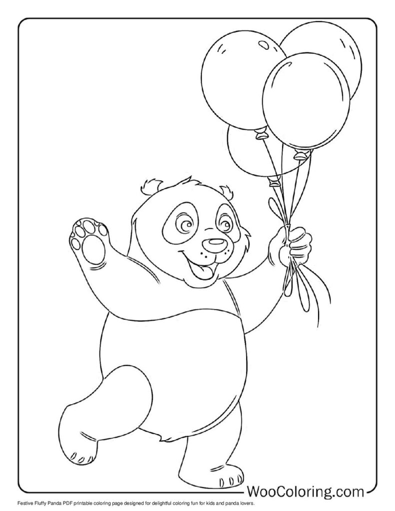 100+ Panda coloring pages (Free PDF To Print) | Woo Coloring