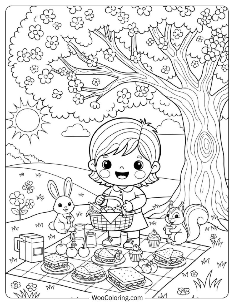 300 Spring coloring pages (Free PDF To Print) | Woo Coloring