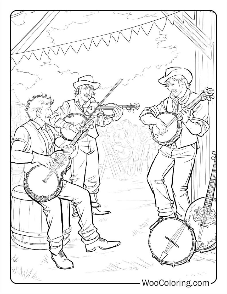 100+ Music coloring pages (Free PDF To Print) | Woo Coloring