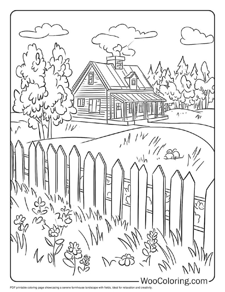 100+ Farm coloring pages (Free PDF To Print) | Woo Coloring