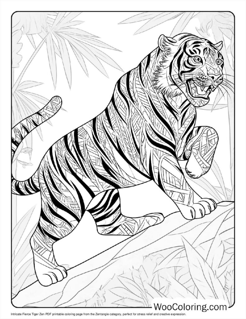 100+ Zentangle coloring pages (Free PDF To Print) | Woo Coloring