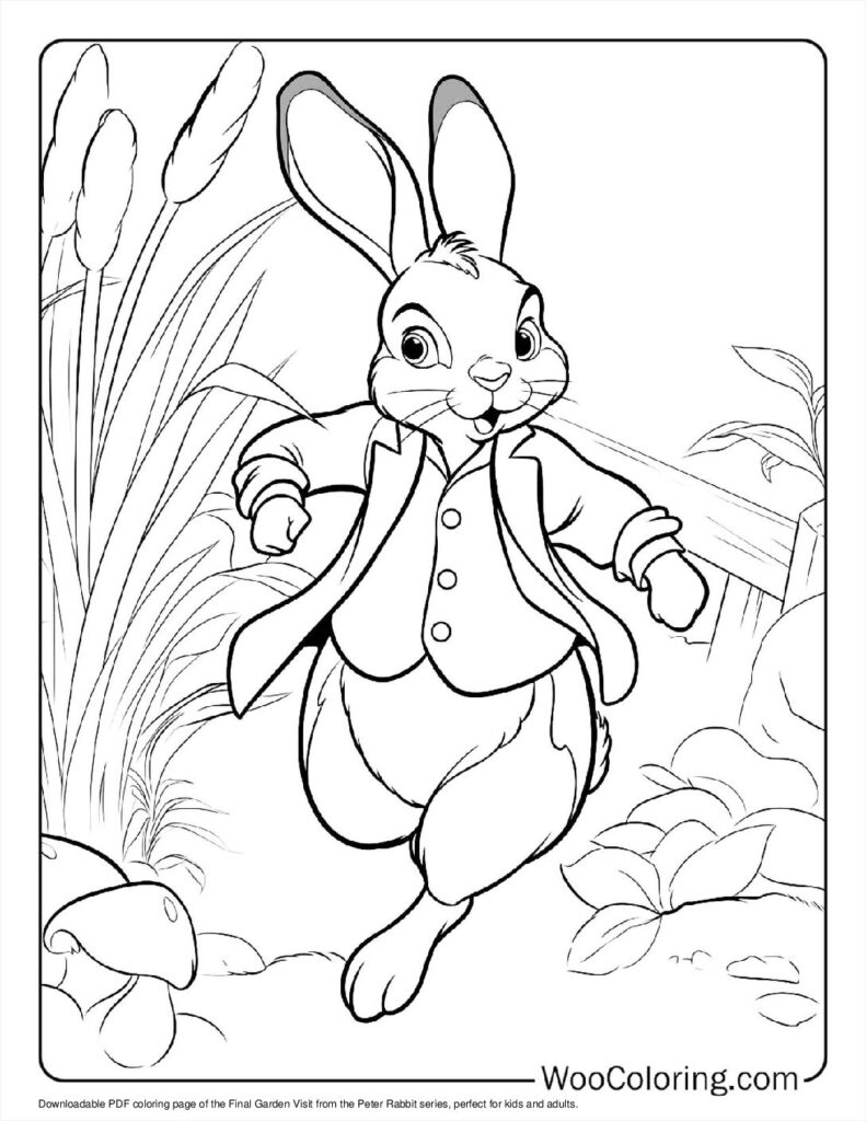 100+ Peter Rabbit coloring pages (Free PDF To Print) | Woo Coloring