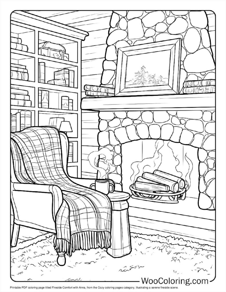 100+ Cozy coloring pages (Free PDF To Print) | Woo Coloring