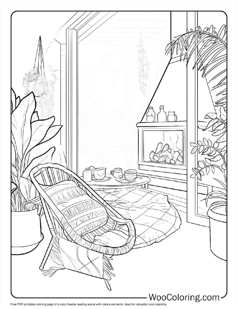 100+ Cozy coloring pages (Free PDF To Print) | Woo Coloring