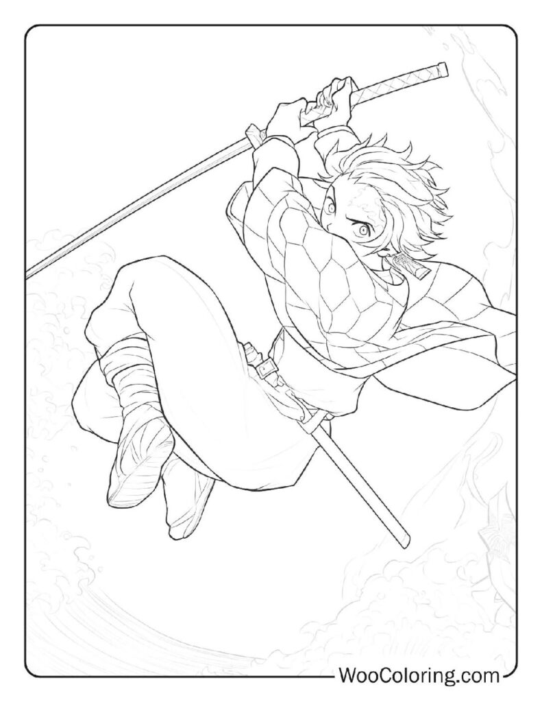100+ Demon Slayer coloring pages (Free PDF To Print) | Woo Coloring