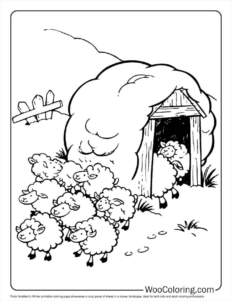 100+ Sheep coloring pages (Free PDF To Print) | Woo Coloring