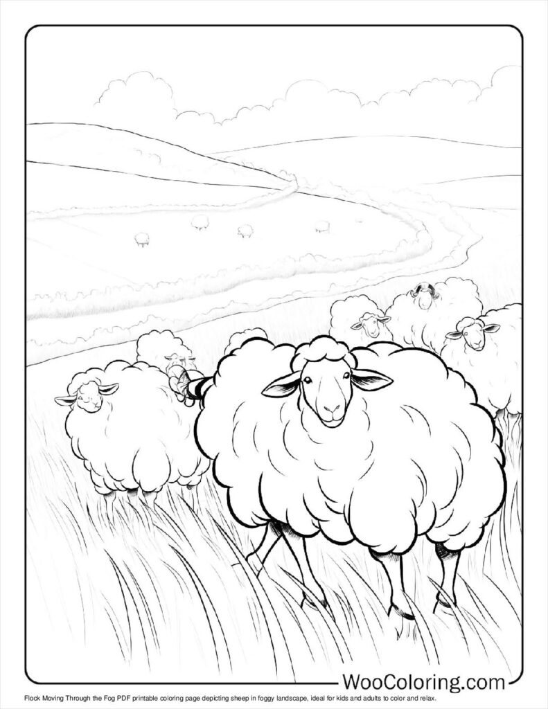 100+ Sheep coloring pages (Free PDF To Print) | Woo Coloring