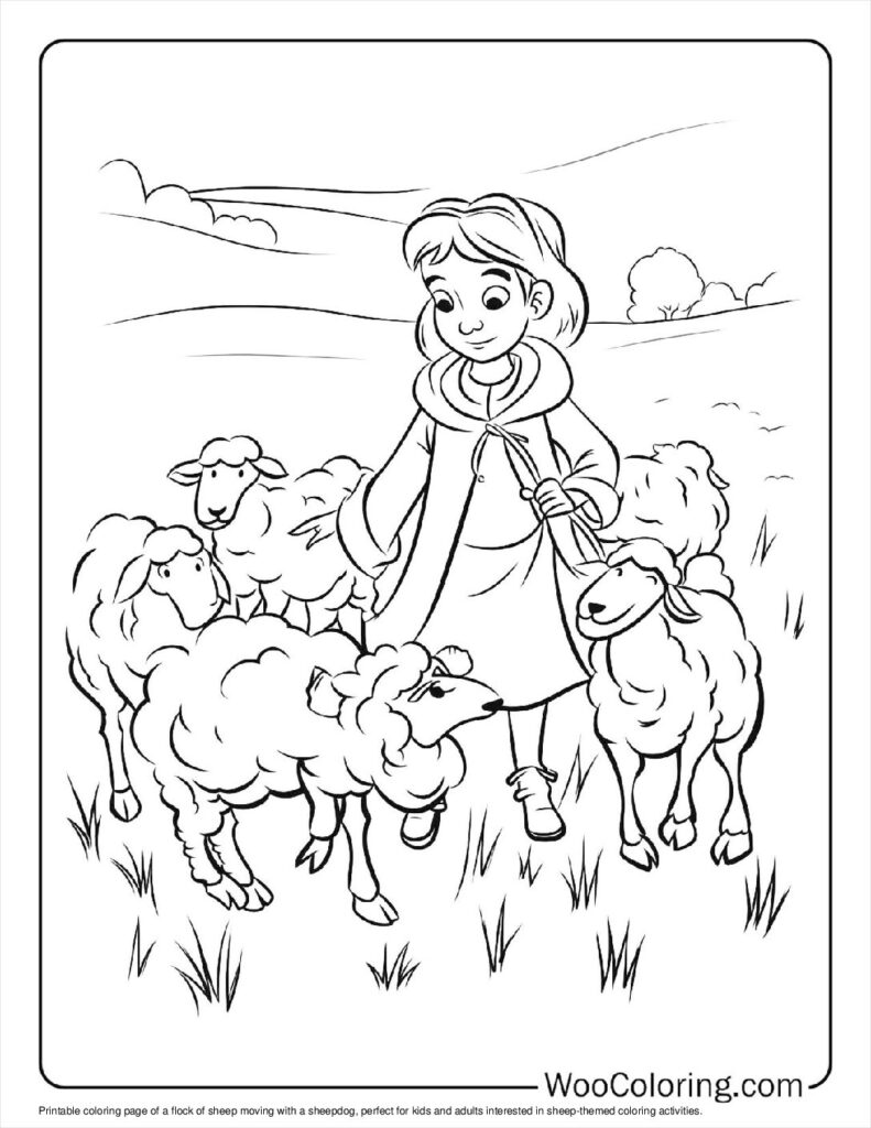 100+ Sheep coloring pages (Free PDF To Print) | Woo Coloring