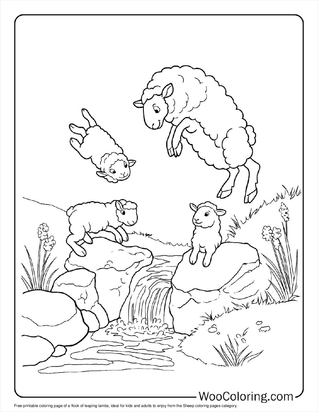 100+ Sheep coloring pages (Free PDF To Print) | Woo Coloring