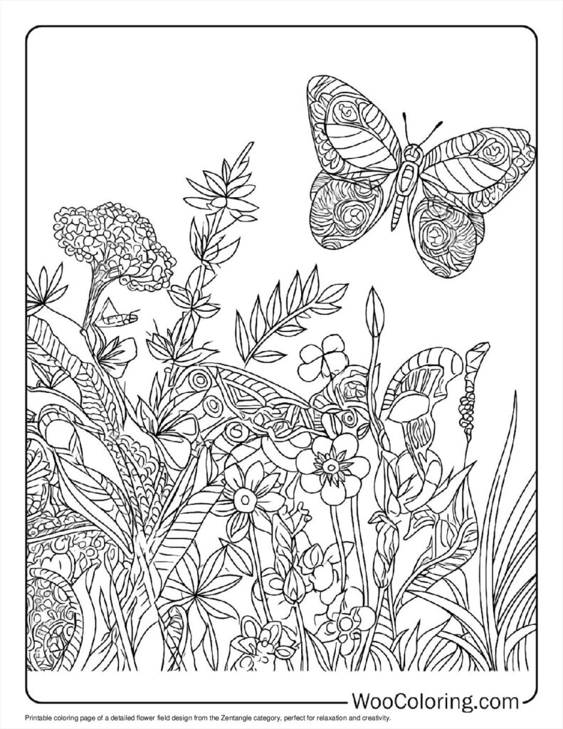 100+ Zentangle coloring pages (Free PDF To Print) | Woo Coloring